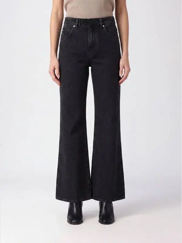 Pinko High-waisted Flare-leg Jeans With Side Slits