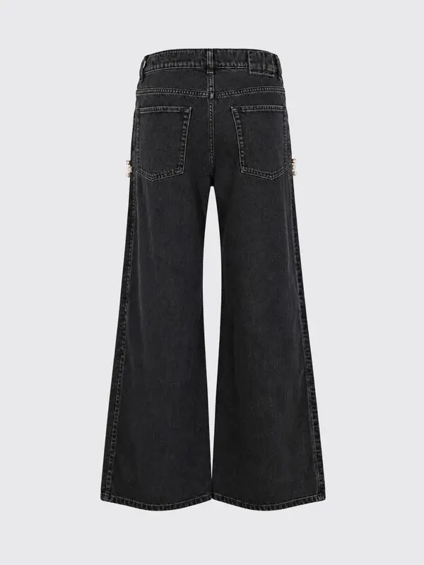 Pinko High-waisted Flare-leg Jeans With Side Slits