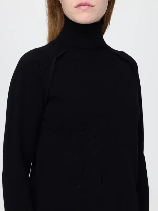 DONDUP Long-sleeved Wool Turtleneck Sweater With Ribbed Hems - Black