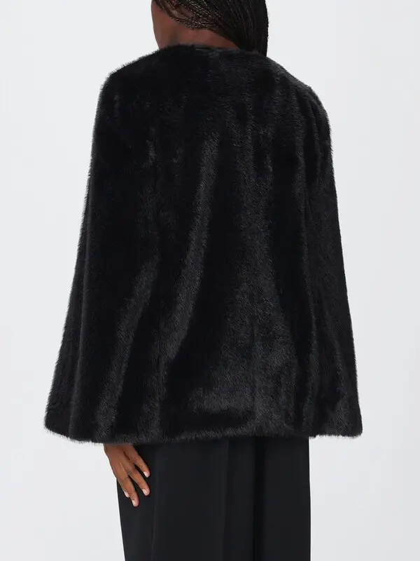 TWINSET Fur Coat - Black