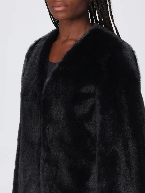 TWINSET Fur Coat - Black