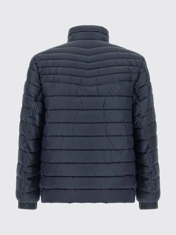 BOSS Quilted Recycled Technical Fabric Short Puffer Jacket - Blue