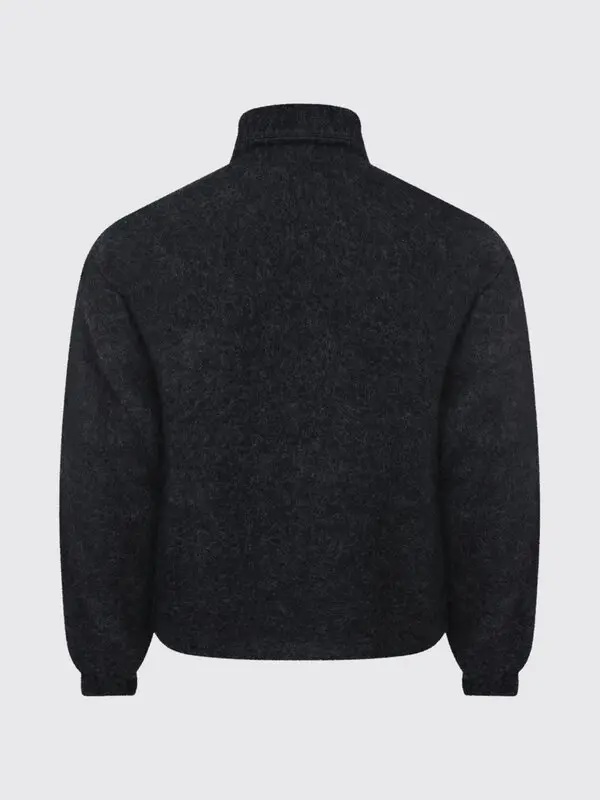 JIL SANDER Short Wool-blend Coat With Zip Closure And High Neck - Grey