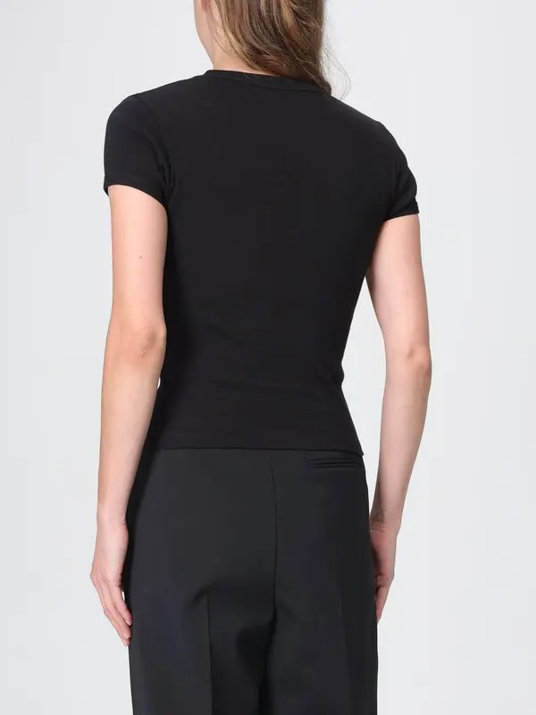 Saint Laurent Slim Fit Cotton T-shirt With Monogram