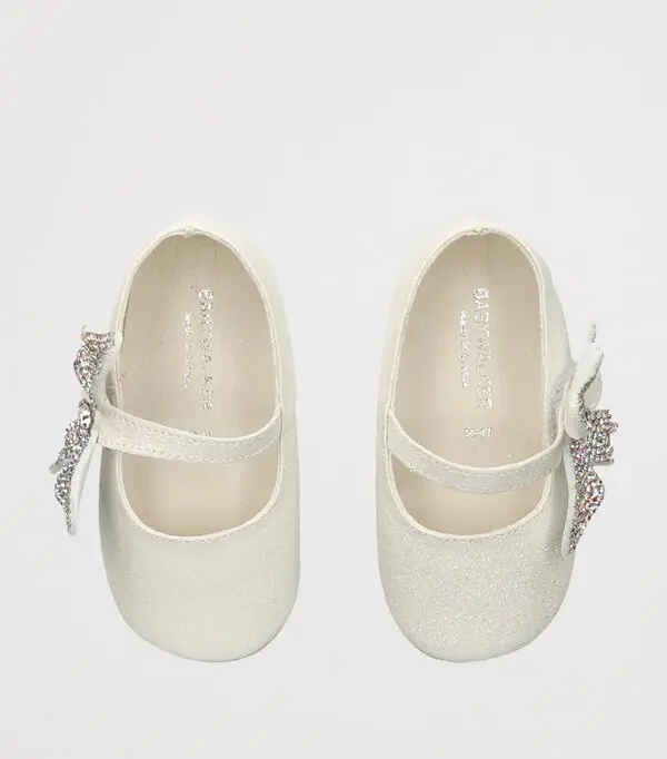 BABYWALKER Crystal Butterfly Ballet Flats