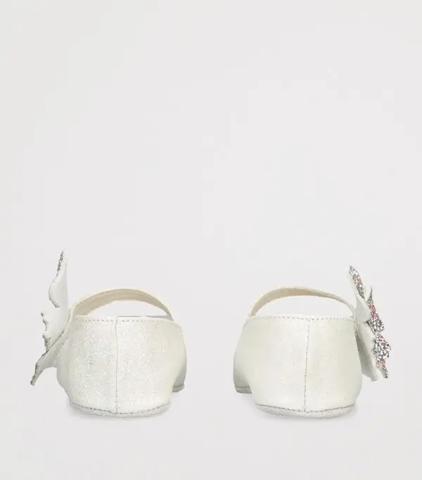 BABYWALKER Crystal Butterfly Ballet Flats