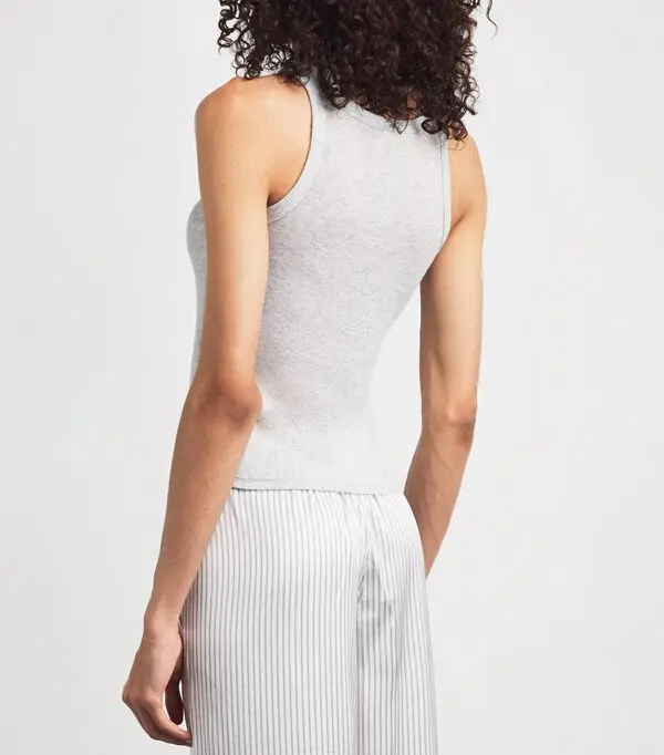 SKIMS Semi-sheer Ribbed Tank Top
