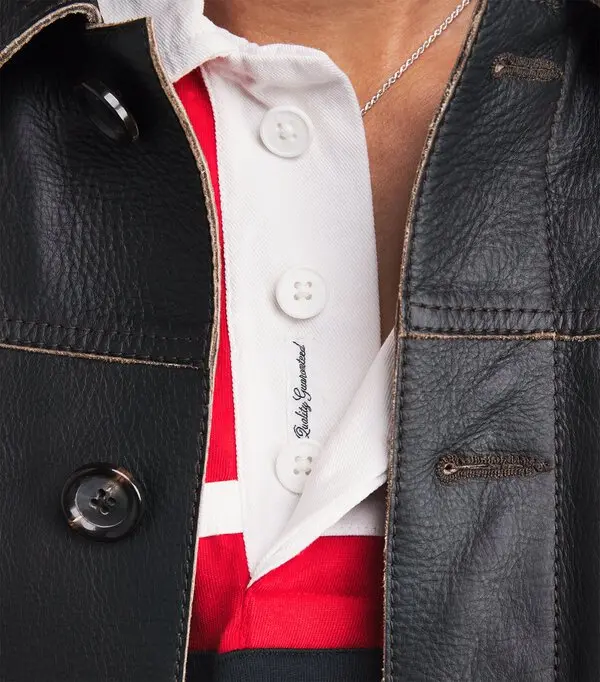 Rag & Bone Cotton Stripe Polo Rugby Shirt