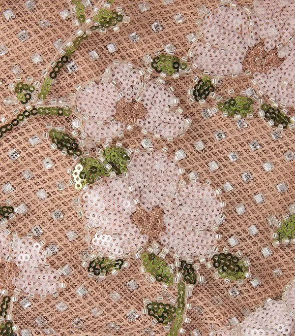 SELF-PORTRAIT Sequin-embellished Rhinestone Maxi Dress
