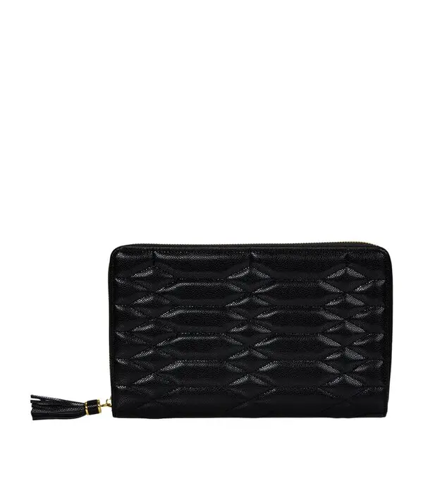 Wolf Large Lauren Portfolio Jewellery Case - Black