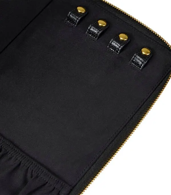 Wolf Large Lauren Portfolio Jewellery Case - Black