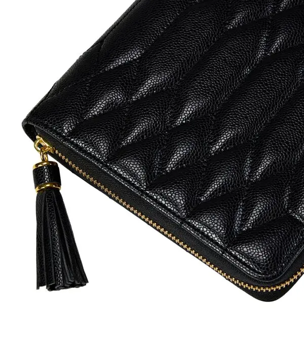 Wolf Large Lauren Portfolio Jewellery Case - Black