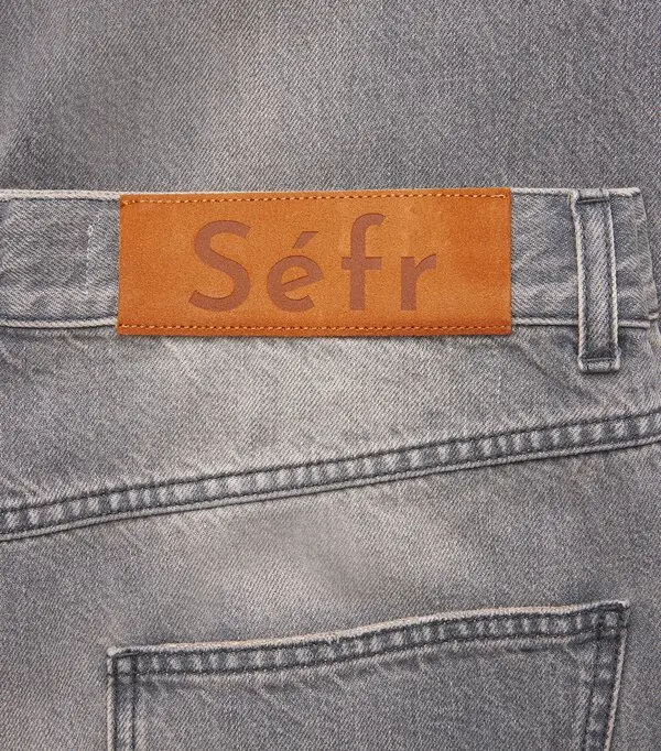 Séfr Distressed Mass Wide-leg Jeans