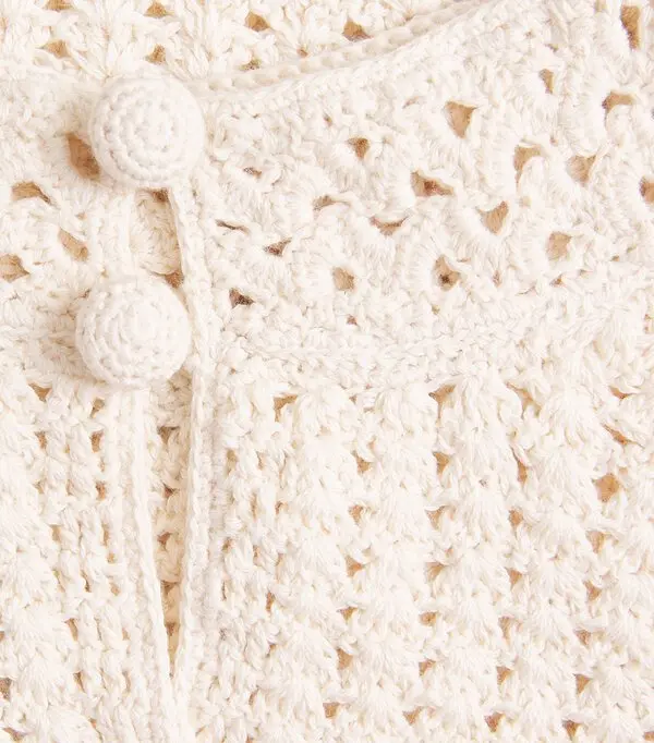 Escvdo Crochet Reflejo Halter Top - Ivory