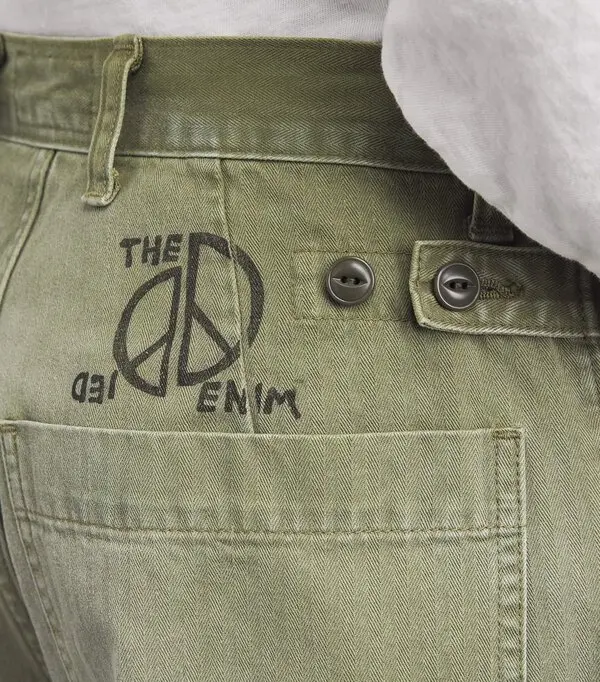 Kapital Fatigue Herringbone Baggie Jeans