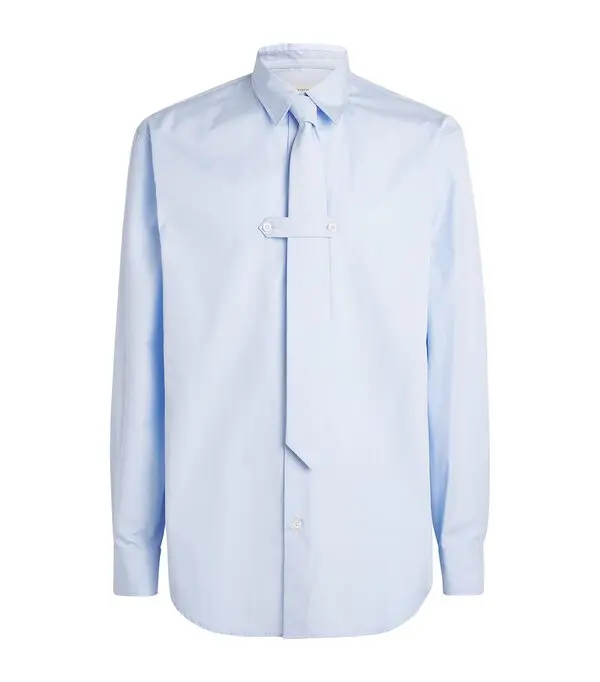 Dries Van Noten Cotton Integrated-tie Shirt