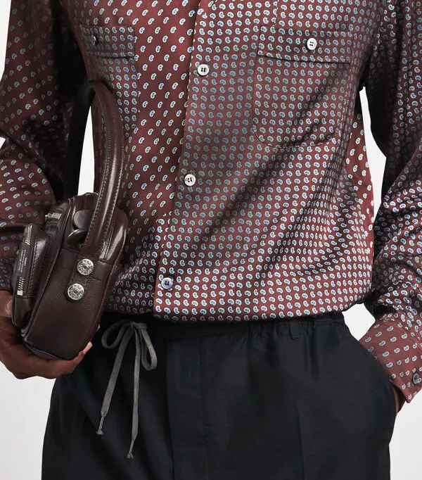 MAISON MARGIELA Satin Paisley Shirt