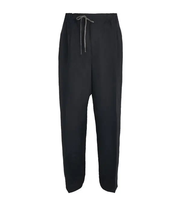 MAISON MARGIELA Satin Drawstring Trousers