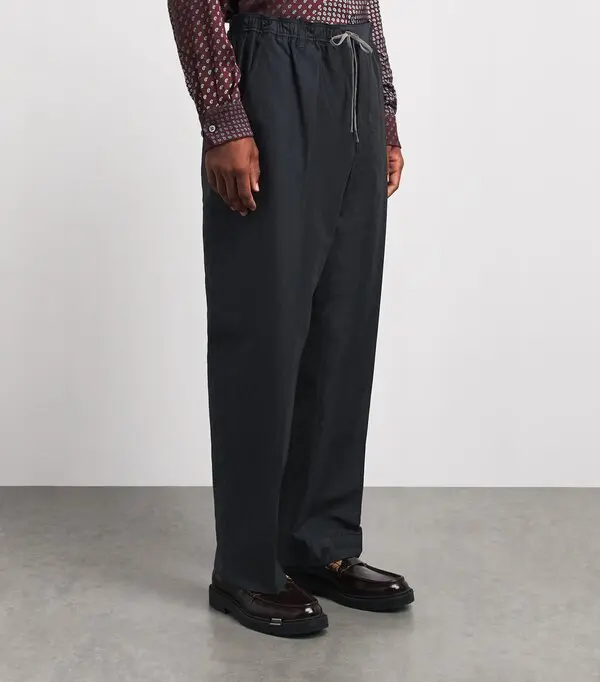 MAISON MARGIELA Satin Drawstring Trousers