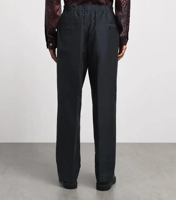 MAISON MARGIELA Satin Drawstring Trousers