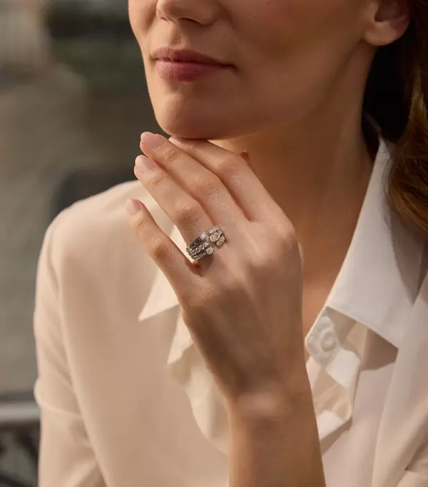 BOODLES Platinum And Diamond Play Of Light Ring
