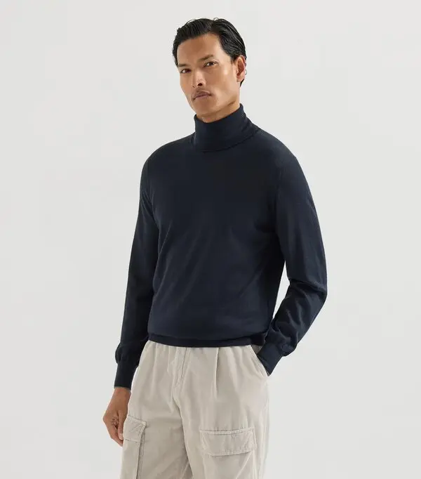 Brunello Cucinelli Cashmere-silk Rollneck Sweater