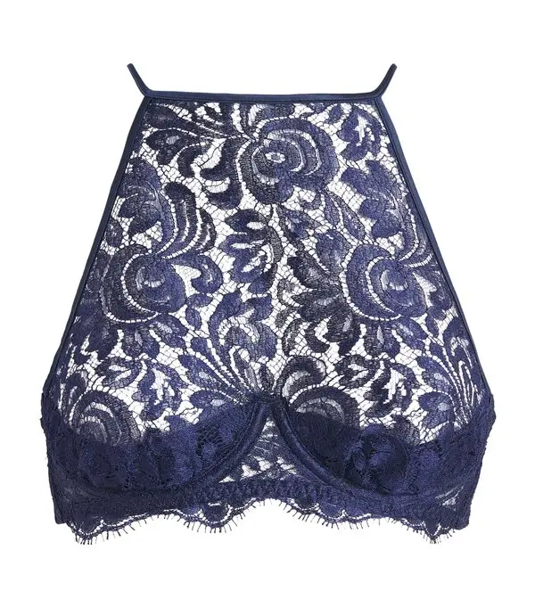 COCO DE MER Lace Tamara High-neck Balconette Bra