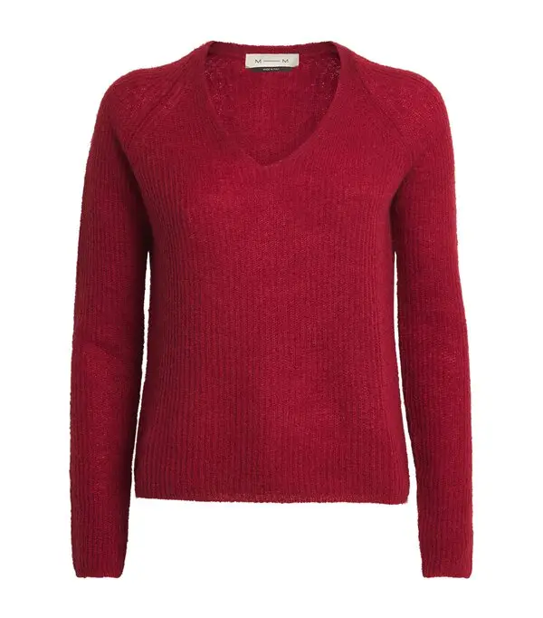 Max Mara Ribbed V-neck Sweater