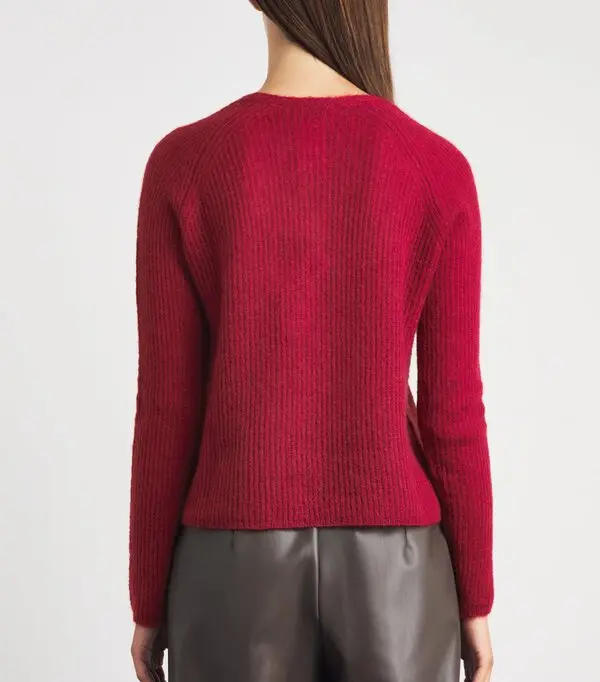 Max Mara Ribbed V-neck Sweater