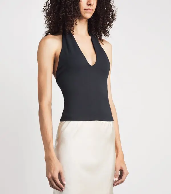 SKIMS Smooth Layers Halter Top - Black
