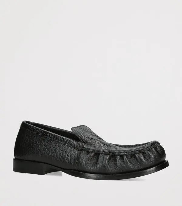 Dries Van Noten Leather Penny Loafers