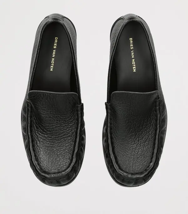 Dries Van Noten Leather Penny Loafers