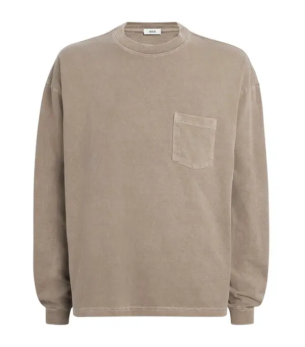 AGOLDE Cotton Lucan Long-sleeve T-shirt - Brown