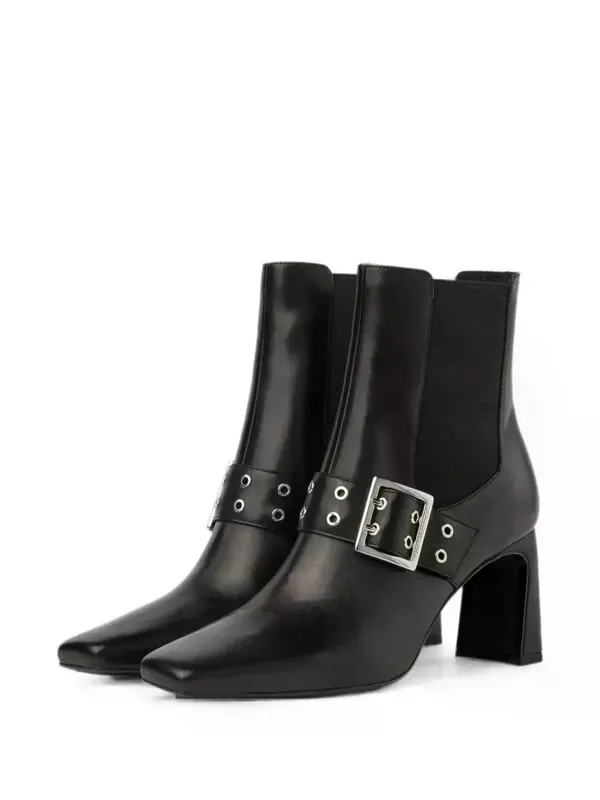 Karl Lagerfeld Kati Chelsea Buckle Boots - Black