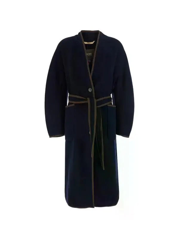 BAZAR DELUXE Embroidered Belted Coat