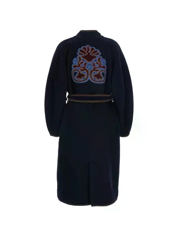 BAZAR DELUXE Embroidered Belted Coat
