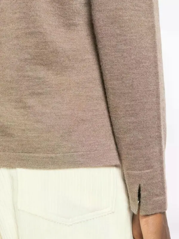 THE ROW V-neck Long-sleeve Knit