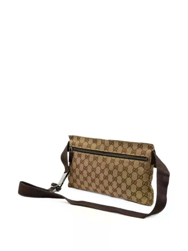 Gucci 2000-2015 Gg Canvas Double Pocket Belt Bag
