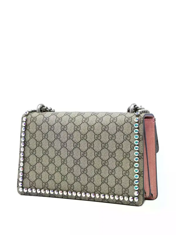 Gucci 2016-2026 Medium Gg Supreme Crystal Dionysus Shoulder Bag