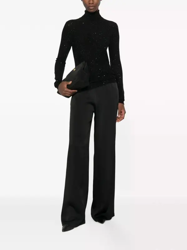 Fabiana Filippi Sequin-embellished Turtleneck Sweater