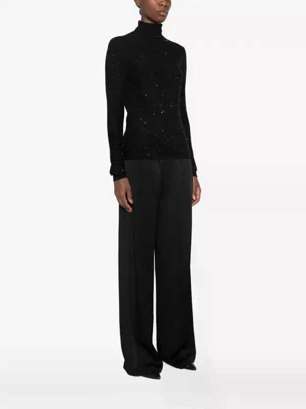 Fabiana Filippi Sequin-embellished Turtleneck Sweater