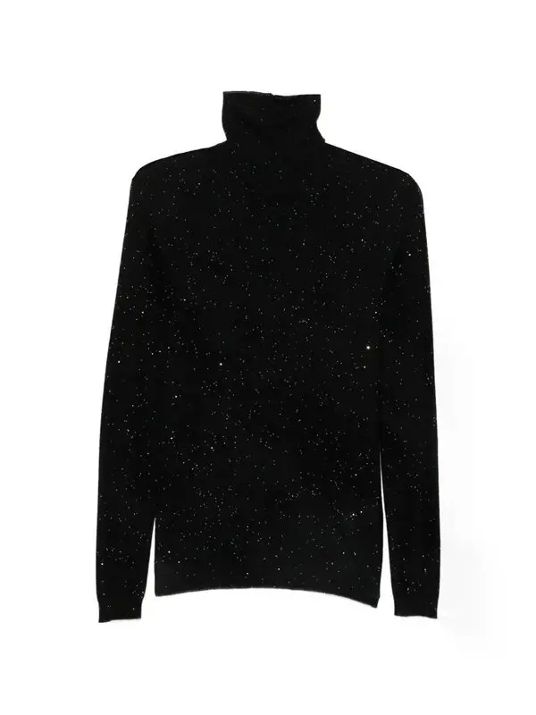 Fabiana Filippi Sequin Embellished Turtleneck Sweater
