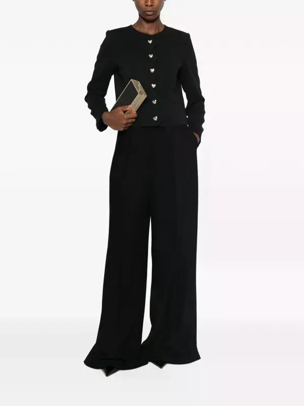 TWINSET Scalloped Edge Jacket With Heart Buttons