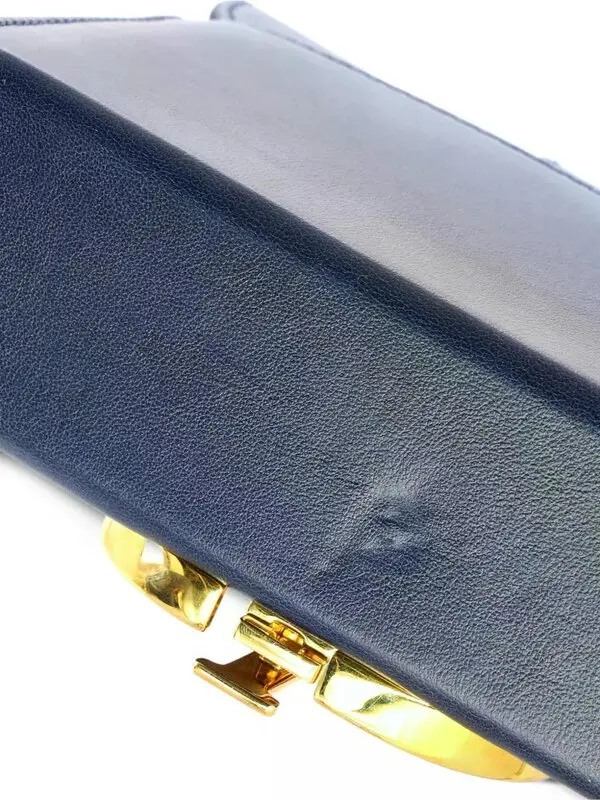 Dior 30 Montaigne Box Bag Ombré Leather Shoulder Bag - Blue