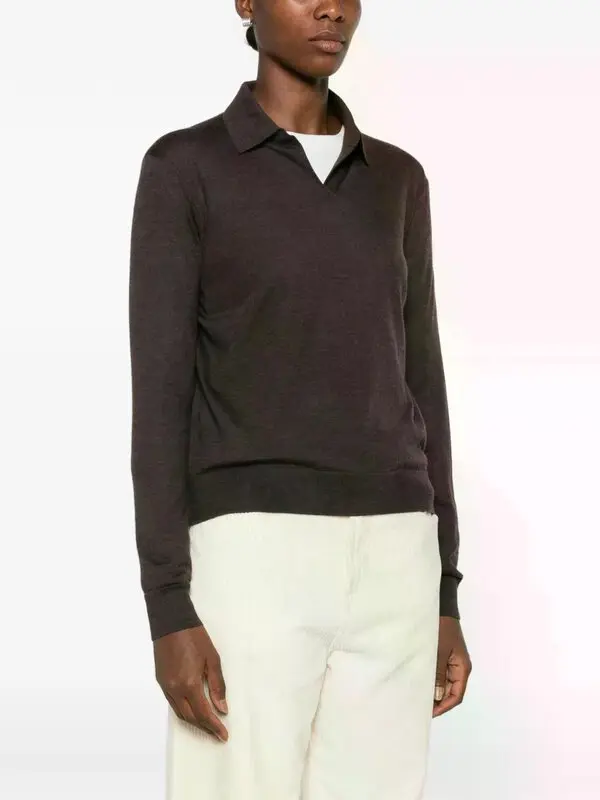 THE ROW Pauli Polo-collar Knit