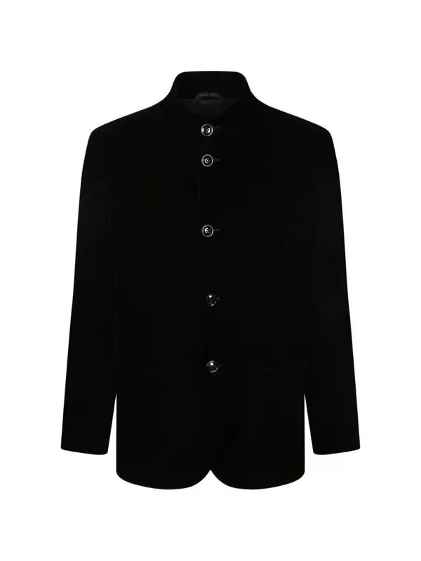 Giorgio Armani Mandarin-collar Velvet Blazer