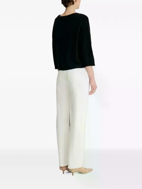 Loulou De Saison Azali Cropped Knit Sweater
