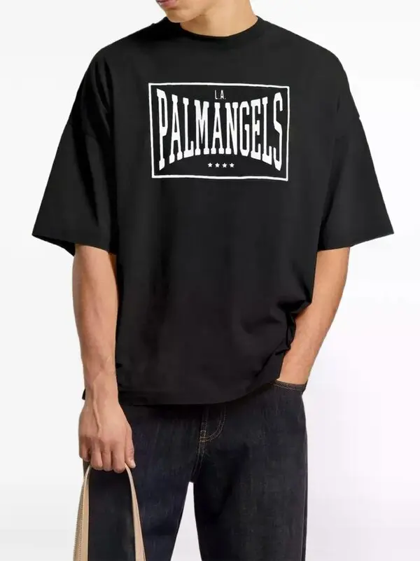 Palm Angels Retro Box Logo Loose T-shirt - Black