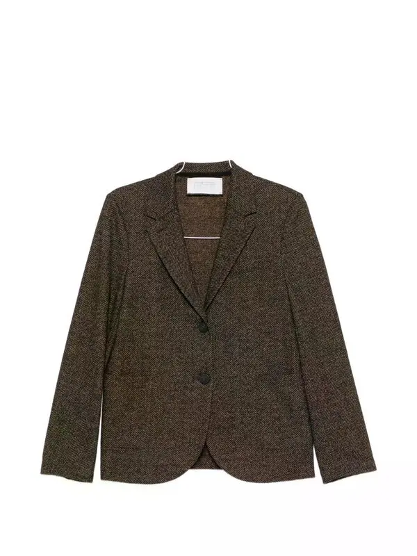 Harris Wharf London Herringbone Single-breasted Jacket