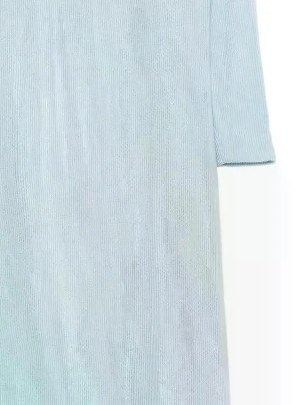 Versace Ribbed Knit Round Neck Dress